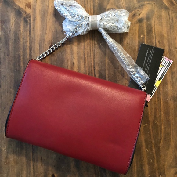 Bags | Small Red Purse Wchain Strap | Poshmark